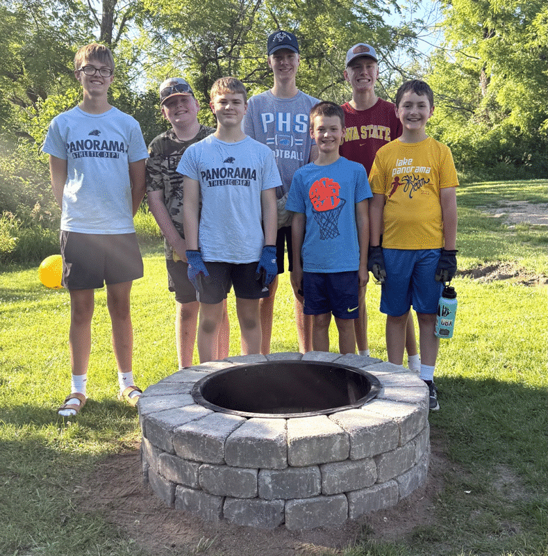Fire pit Eagle Scout project - Times Vedette